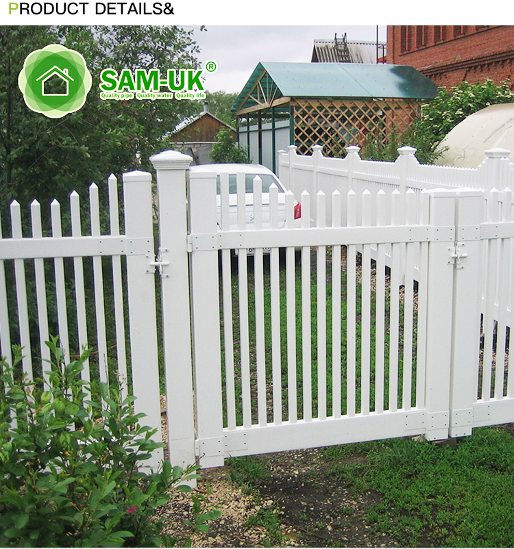 Free Standing Expandable Portable Pvc garden gate