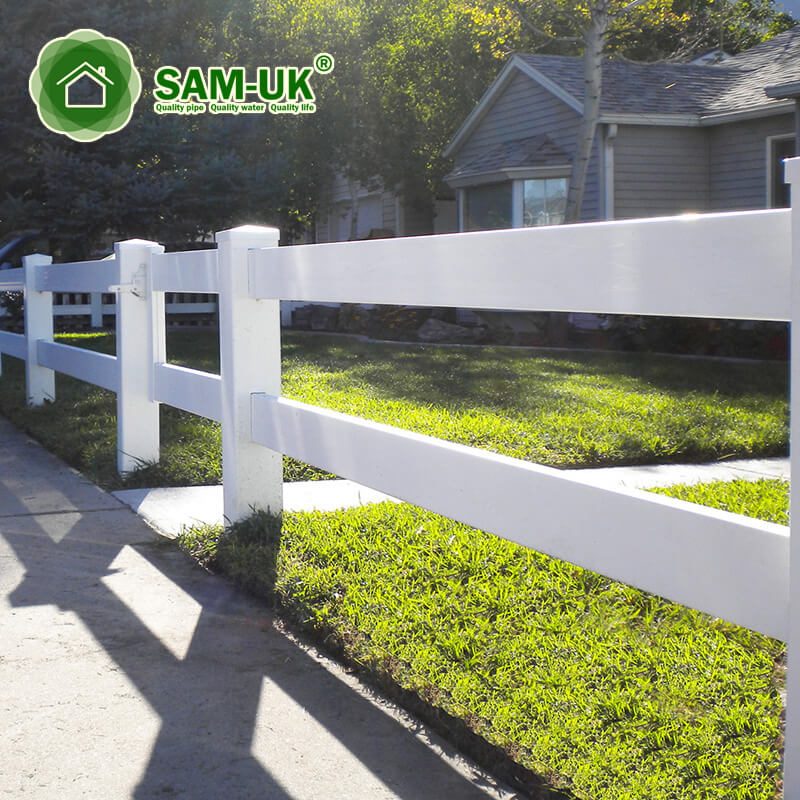 Rail Composite Farm Pvc Vinyl Panel Privacy Fence