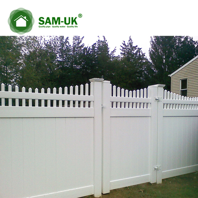 Fentech white portable garden pvc vinyl fence